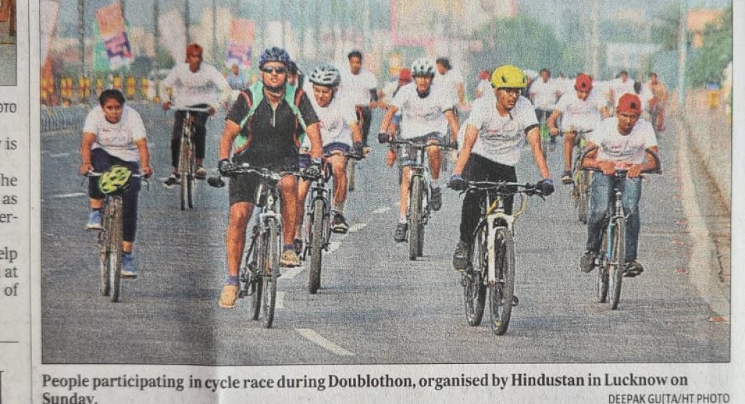 Fitness enthusiasts participated in Doublothon - Humara Run Lucknow Run